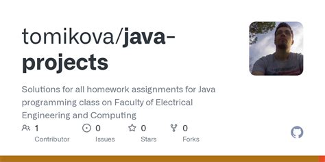 GitHub Tomikova Java Projects Solutions For All Homework Assignments For Java Programming