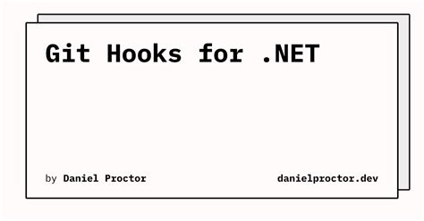 Git Hooks For Net