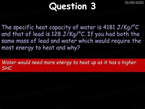 Physics Energy Education Using Powerpoint