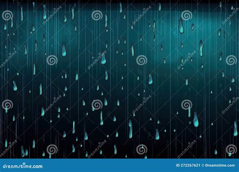 Raining Background Illustation For Designer Generative Ai Royalty Free