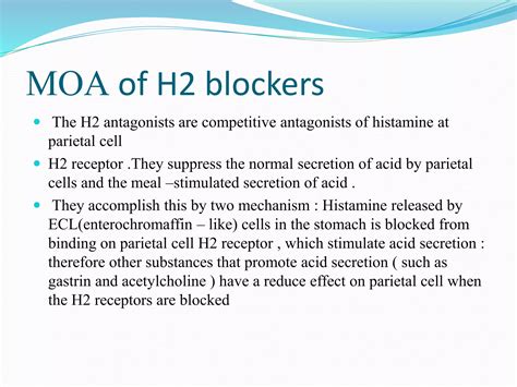 H1 And H2 Receptor Antagonist Pptx
