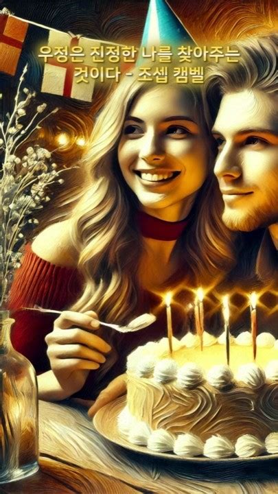 조셉 캠벨 우정은 진정한 나를 찾아주는 것이다 명언 우정 명언 친구 자아빌견 함께성장 진정한친구 삶의선물 우정의기쁨 Ai그림 유튜브쇼츠 Youtube