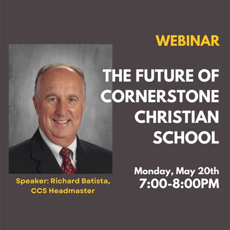 The Future Of Cornerstone Christian School Upcoming Webinar Cornerstone Christian School
