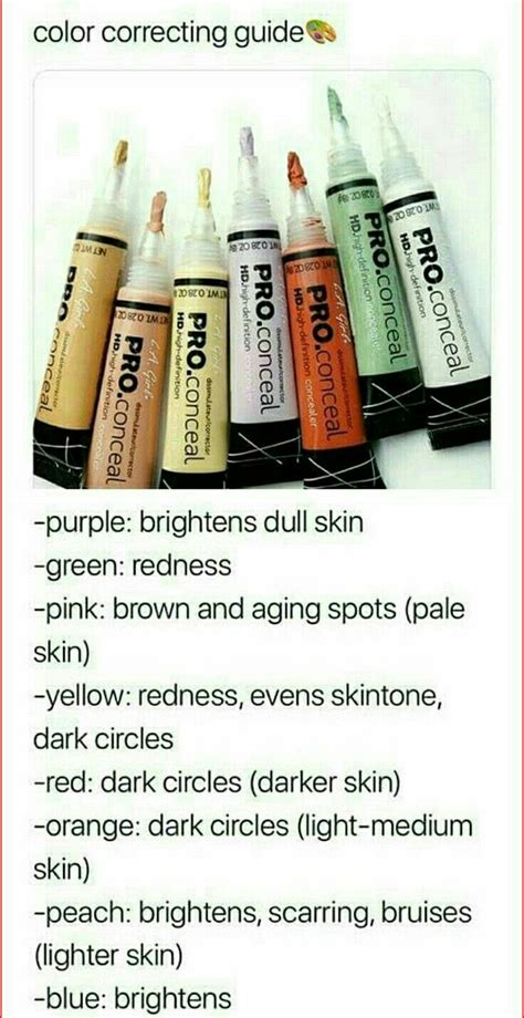 💫like What You Seefollow Me On Pinterest For More Amani M 💫 Color Correcting Guide Dull
