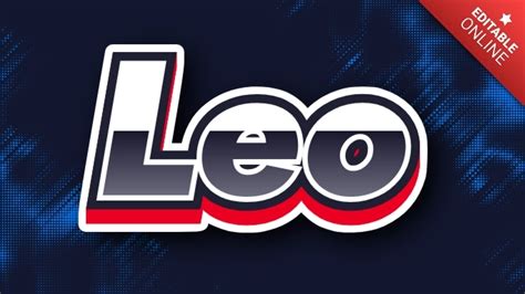 Leo Text Effect Generator