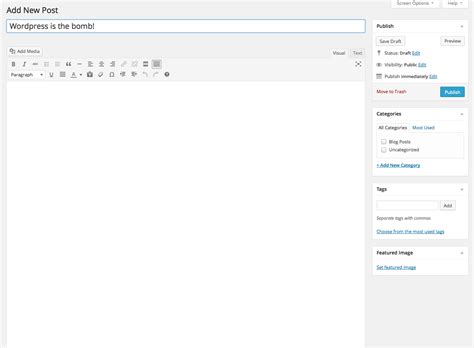 Visual Editor Blank In Wordpress Uk Logo Design