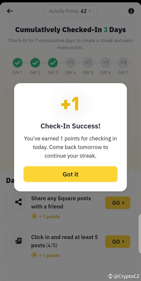 🚀🔥daily Check In Success 🚀🔥 Fdusd Binancepoints Cr Cryptocz On