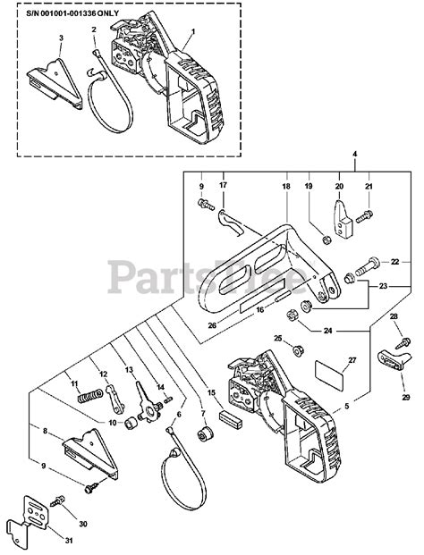 Echo CS Echo Chainsaw Type Chain Brake Assembly Parts Lookup With Diagrams PartsTree