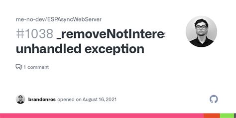 removenotinterestingheaders unhandled exception · issue 1038 · me no dev espasyncwebserver
