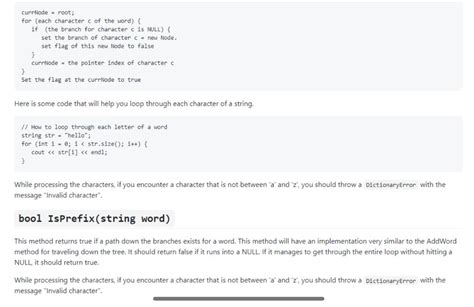 Objective Trie Tree Prefix Tree In C Here Are Chegg Com
