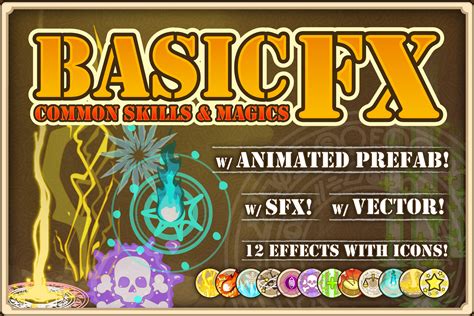 2d Cartoon Skill Effect Animated Prefab With Sfx 2d Unity Asset Store