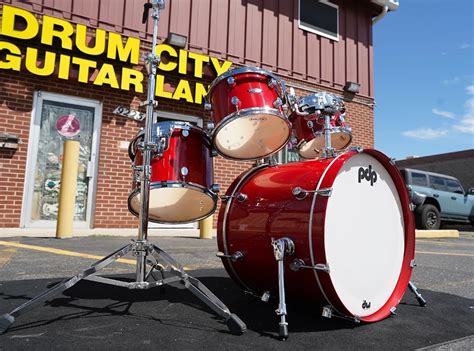 Used Pdp Lx Series 4pc Maple Shell Pack Cherry Lacquer Made In Mexico