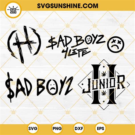 Junior H Logo Bundle SVG Junior H Sad Boyz SVG PNG DXF EPS