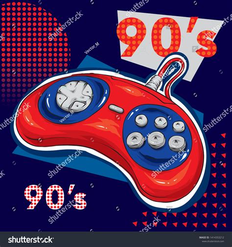 Gamepad Console Game Game Controller Vector Stock Vector Royalty Free Shutterstock