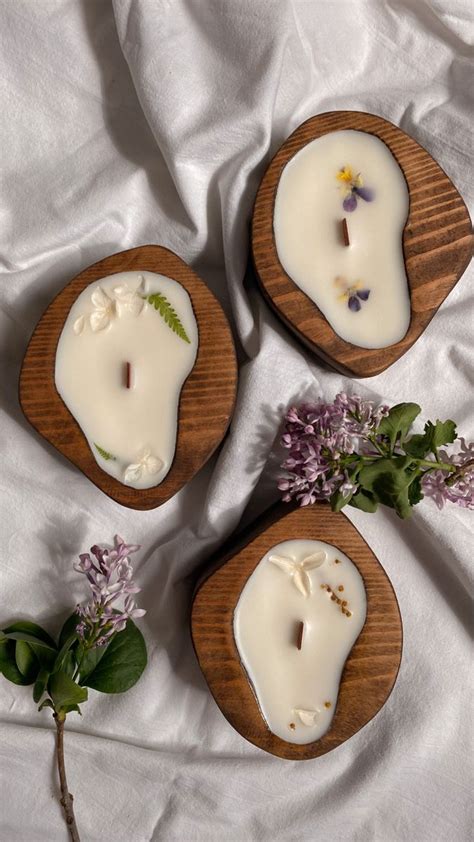 Свечи в дереве • создано с любовью ️ Самодельные свечи Ароматические свечи Самодельные