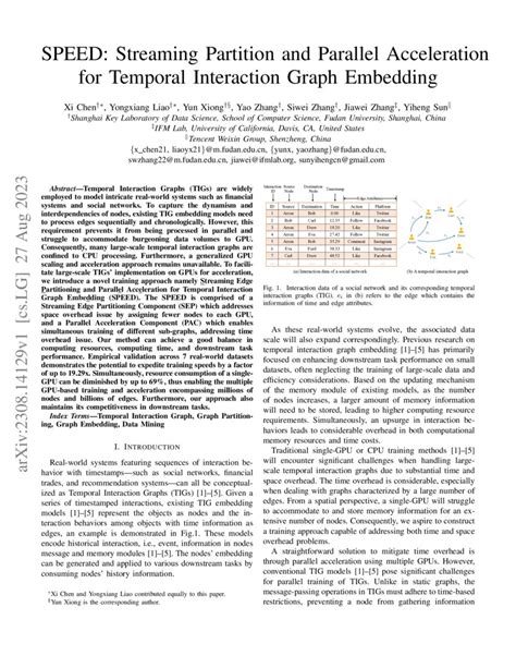 SPEED Streaming Partition And Parallel Acceleration For Temporal