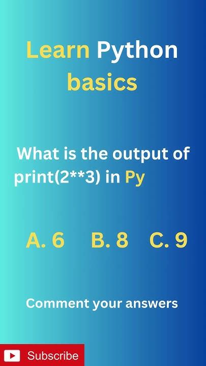 Test Your Python Skills Fun Python Quiz 1 🚀💻 Youtube