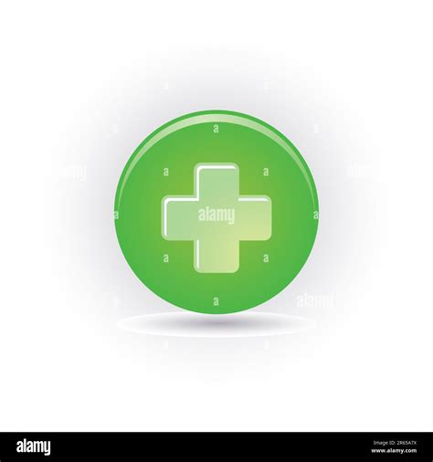 Green Plus Icon Stock Vector Image And Art Alamy