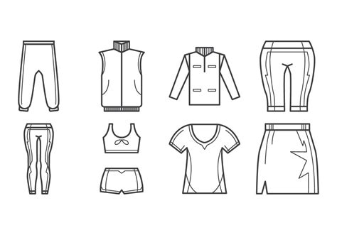 Vecteur Dicônes De Vêtements Sport Gratuit 127436 Telecharger Vectoriel Gratuit Clipart