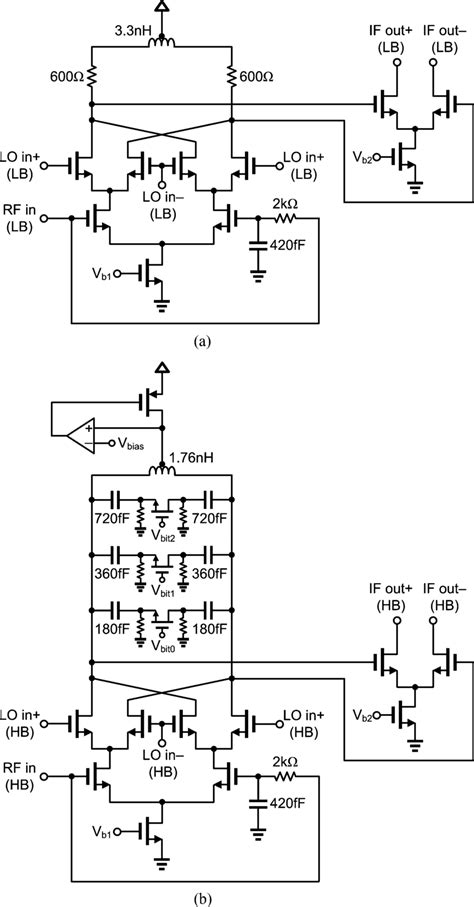 Schematic Of The RF Mixer And IF Buffer For A LB And B HB Download Scientific Diagram