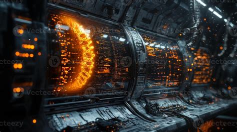 Dna Sequencing Machine Is Actively Analyzing Samples In Vibrant Laboratory Colorful Strands Of