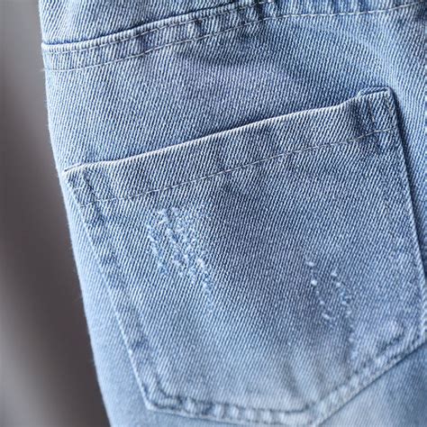 Badu Bg Детски дънки за момчета с ластик и скъсани мотиви Badu Bg