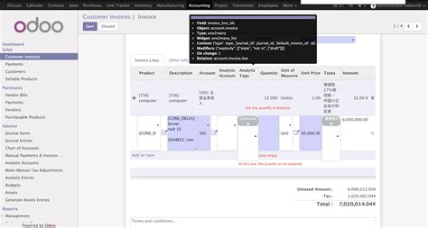 Odoo Standard Allow To Readonly For Lines One2many List View But For The New Record It Will