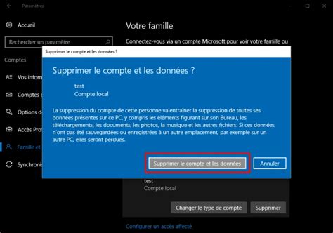Supprimer Un Compte Utilisateur Local Dans Windows 10 Tutoriel