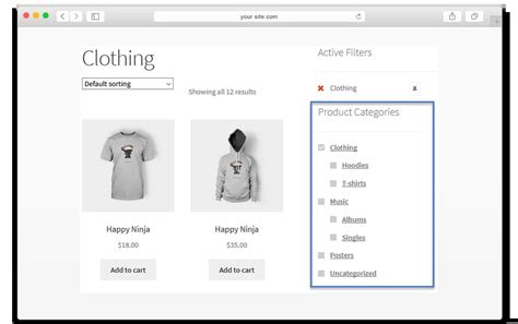 Woocommerce Ajax Product Filter Extendons
