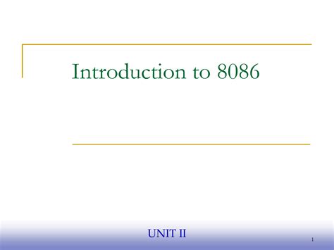 SOLUTION 8086 Microprocessor Architecture Pdf Studypool
