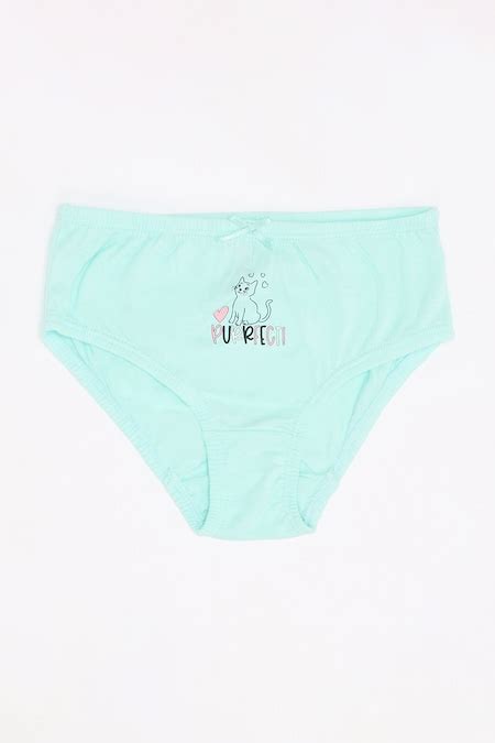 Multi Coloured Printed Graphic Cotton Girls Regular Fit Panties