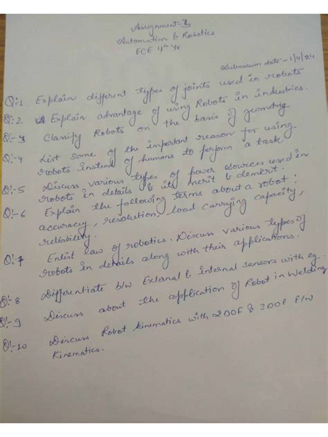 Assignment 3 Robotics Pdf