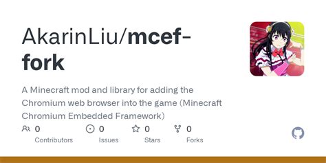 Github Akarinliu Mcef Fork A Minecraft Mod And Library For Adding The Chromium Web Browser