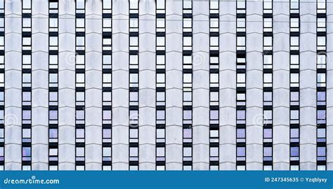Apartment Building Exterior Wall Facade Glass Windows Pattern Stock Image Image Of