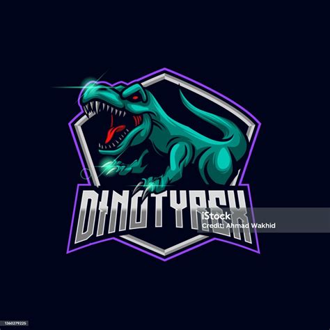 T렉스 공룡 템플릿 Brand Name Video Game에 대한 스톡 벡터 아트 및 기타 이미지 Brand Name Video Game E스포츠 갈고리 발톱