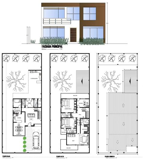 Vivienda En 60 M2 En Dwg 412 46 Kb Librería Cad