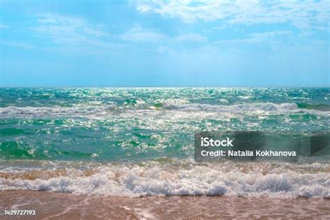 밝은 태양에 의해 비추는 파도와 함께 흑해의 반짝이는 푸른 물 배경 화면 스크린 세이버 0명에 대한 스톡 사진 및 기타 이미지 0명 경관 날씨 Istock