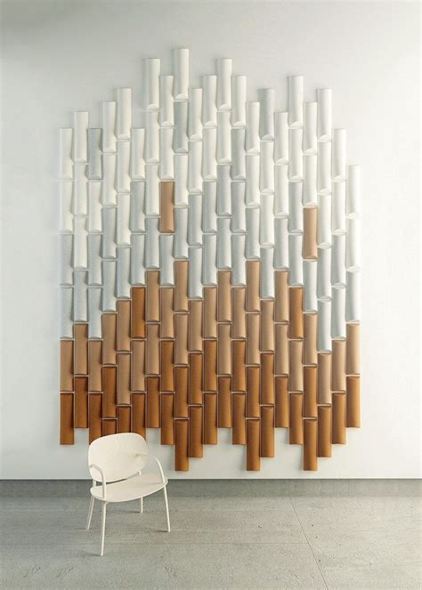 Felt Decorative Acoustical Panels Bamboo Made Design Barcelona