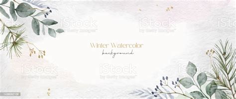 유칼립투스와 가문비 나무 가지가있는 중성 톤의 겨울 벡터 배경 인사말 카드 표지 전단지 엽서 디자인 새해 초대장 결혼식을위한 보편적 인 예술적 템플릿 유칼립투스에 대한 스톡