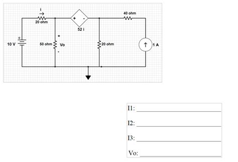 Solved Use Mesh Analysis To Determine The Following Values