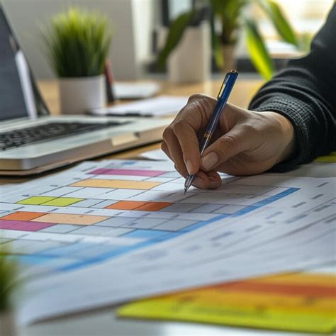 A Person Implementing Project Scheduling Best Practices And Methodologies Premium Ai Generated