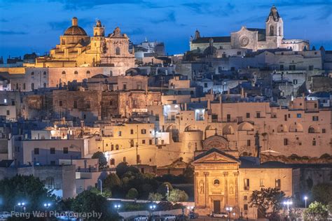 Ostuni Brindisi Apulia Italy Night View Of The Old Town… Flickr