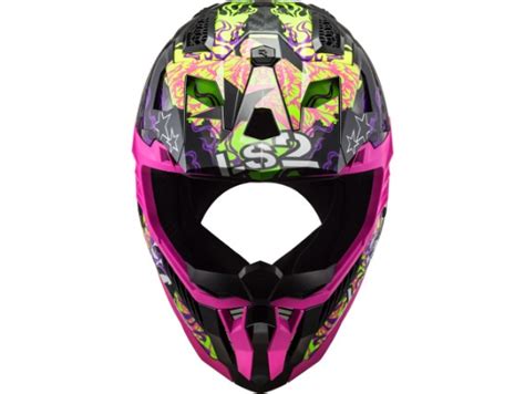 Crosshelm Ls2 Mx703 X Force Carbon Fireskull