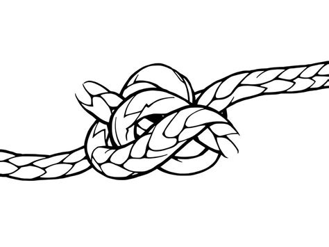 Knot Rope Clipart Clip Diamond Drawing Knots Cliparts Taut Tying