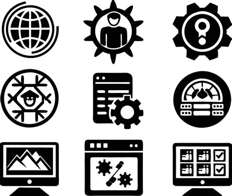Set Of Programming Icon Illustration Computer Code Programming Software Technology