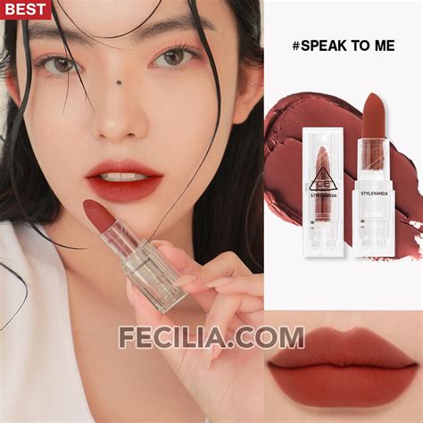 Son Thỏi 3ce Chính Hãng 3ce Soft Matte Lipstick Vỏ Trong Suốt Chất Son