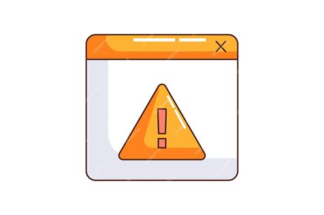 Premium Vector Warning Caution Interface Sticker Design