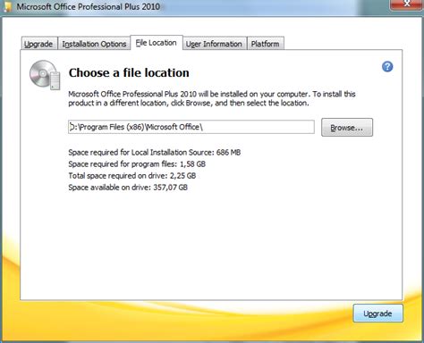 Microsoft Office 2010 Installation Professional Plus Edition