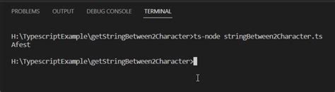 How To Get String Between 2 Characters In Typescript