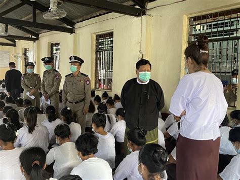 မွန်ပြည်နယ်တရားလွှတ်တော်တရားသူကြီးချုပ် မော်လမြိုင်မြို့နယ်ရှိ မော်လမြိုင် အချုပ်ထောင်သို့ သ